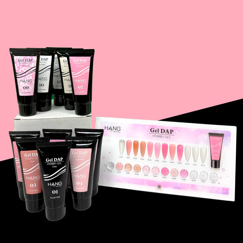 HANG Dap Hybrid Gel (12 Color) Sample Tip — Nails Cost, Inc.
