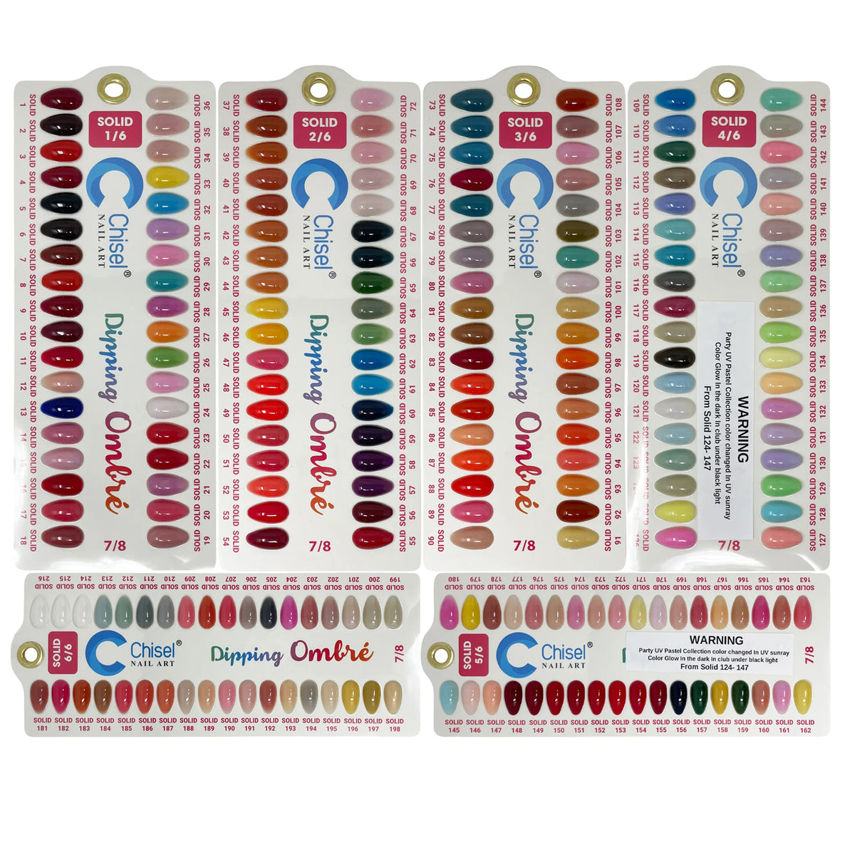 Chisel Sample Board Tips, Solid Collection, Full Line Of 06 Sample Tip ...